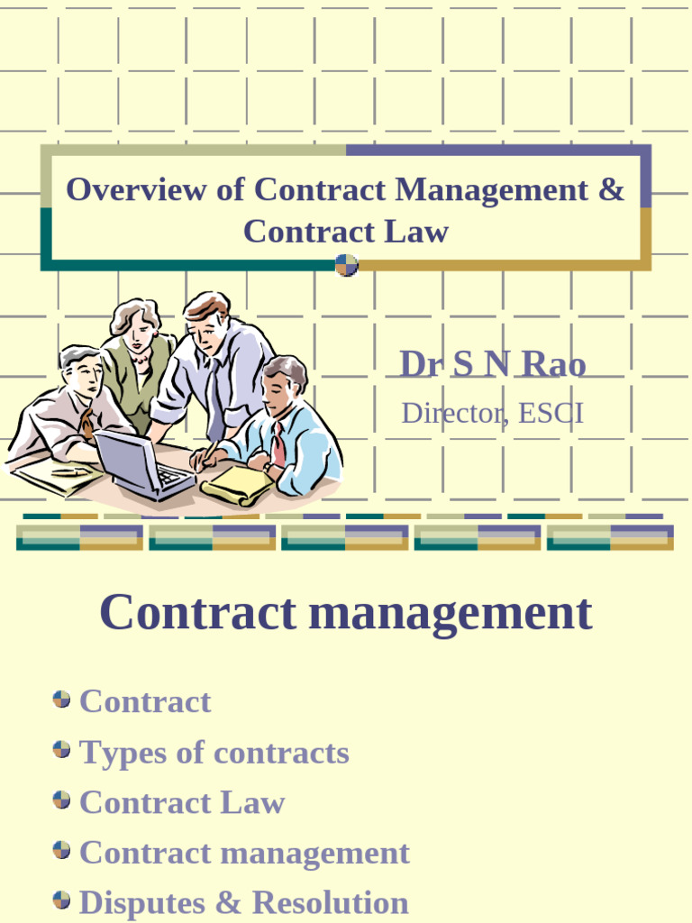 Contract Management & Law Overview | PDF | Breach Of Contract ...