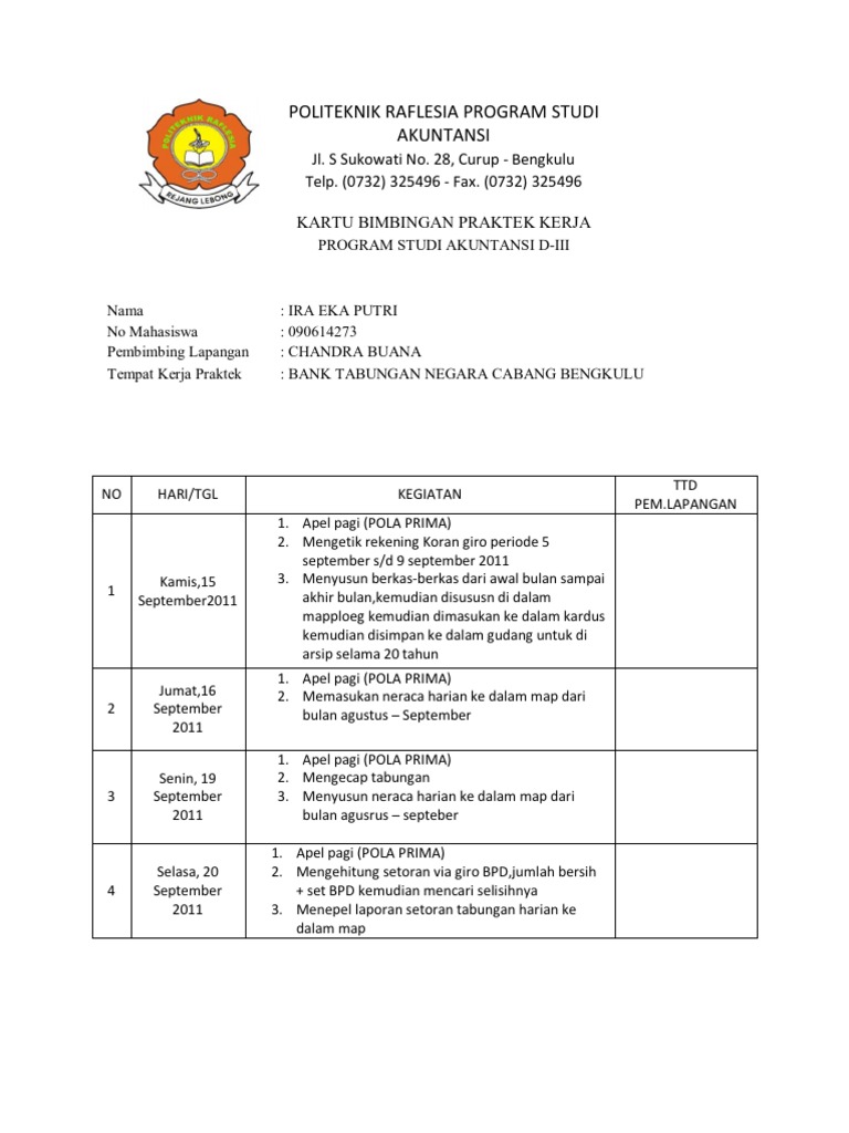 Absen PKL | PDF | Kajian Bahasa Asing