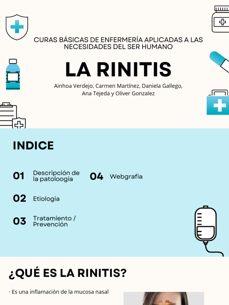 Rinitis y Resfriado Final | PDF | Resfriado comun | Medicina