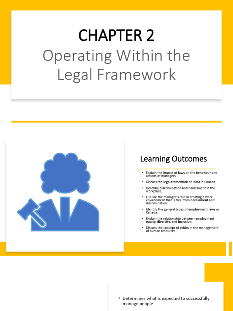 Chapter 2 - Legal Framework | PDF | Employment | Discrimination