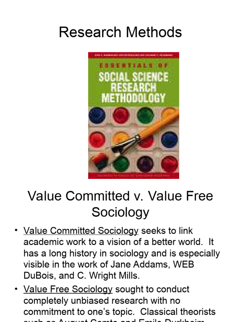 Soc101 CHP 3 Research Methods Current - Tagged | PDF | Francis Galton ...