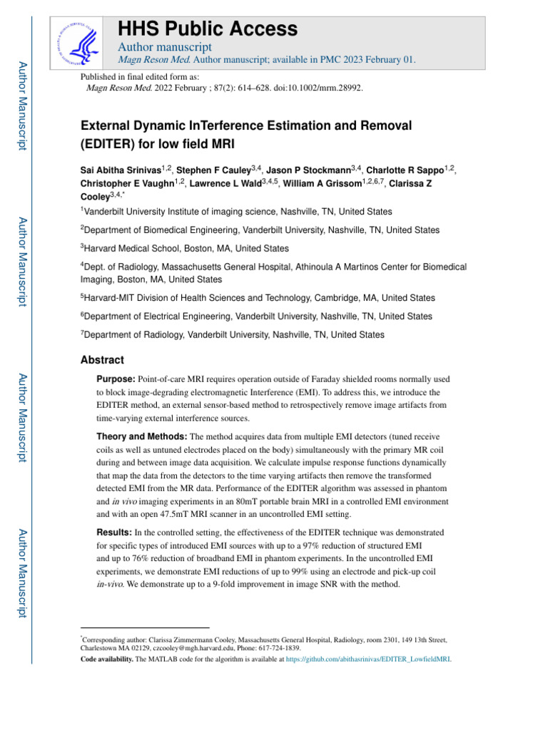 system-emi | PDF | Magnetic Resonance Imaging | Electromagnetic ...