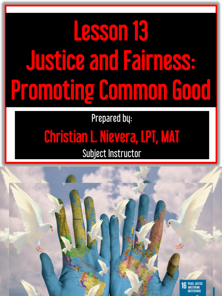 Lesson 13 JUSTICE AND FAIRNESS | PDF | Justice | Crime & Violence