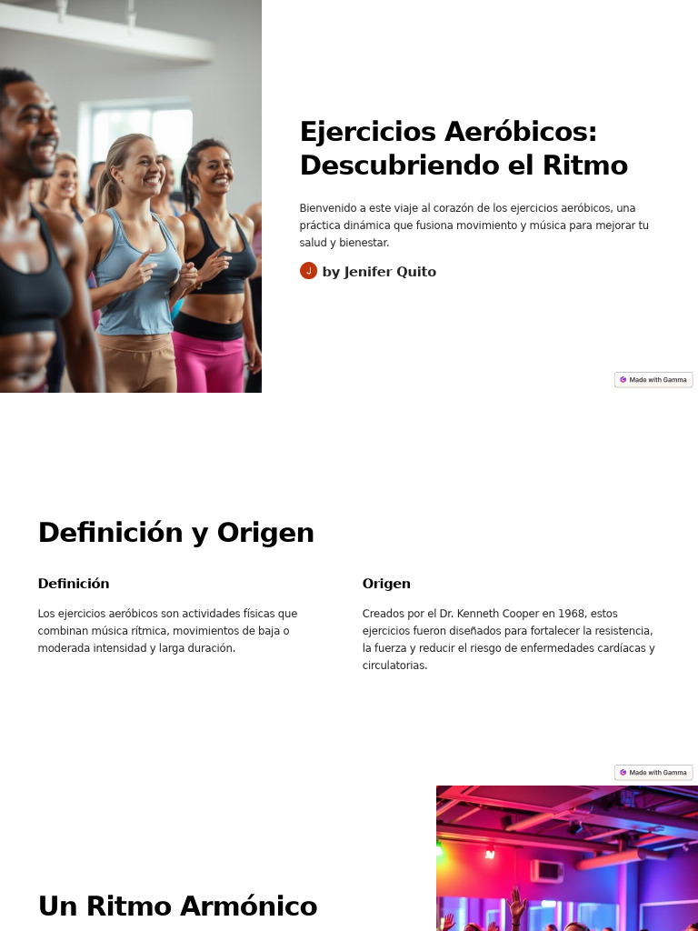 Ejercicios Aerobicos Descubriendo El Ritmo | PDF | Ritmo | Ejercicio aerobico