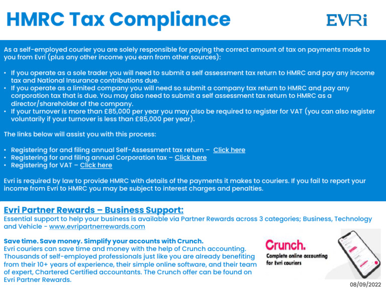 HMRC Tax Guide for Self-Employed Couriers | PDF