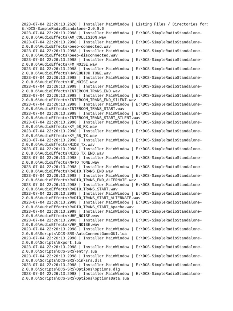 installer-log | PDF | Computing Platforms | Microsoft Windows