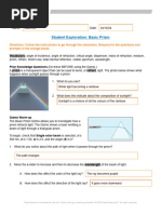 Refraction Lab - Gizmo | PDF