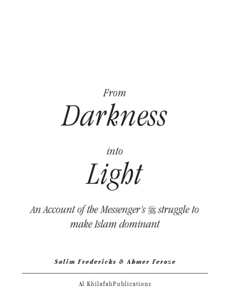 From Darkness Into Light | PDF