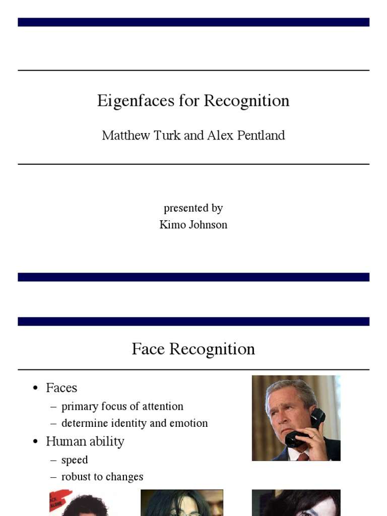 Eigenfaces: Fast Face Recognition | PDF | Computers