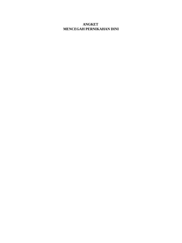 ANGKET | PDF