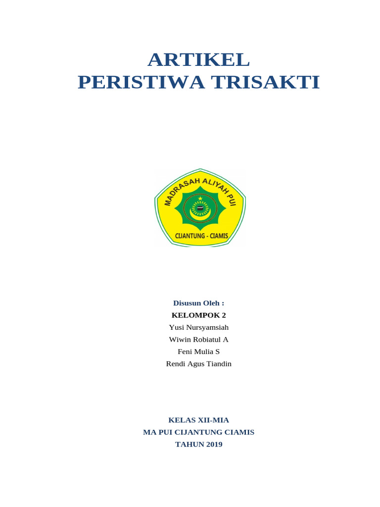 Peristiwa Trisakti: Aksi Mahasiswa 1998 | PDF