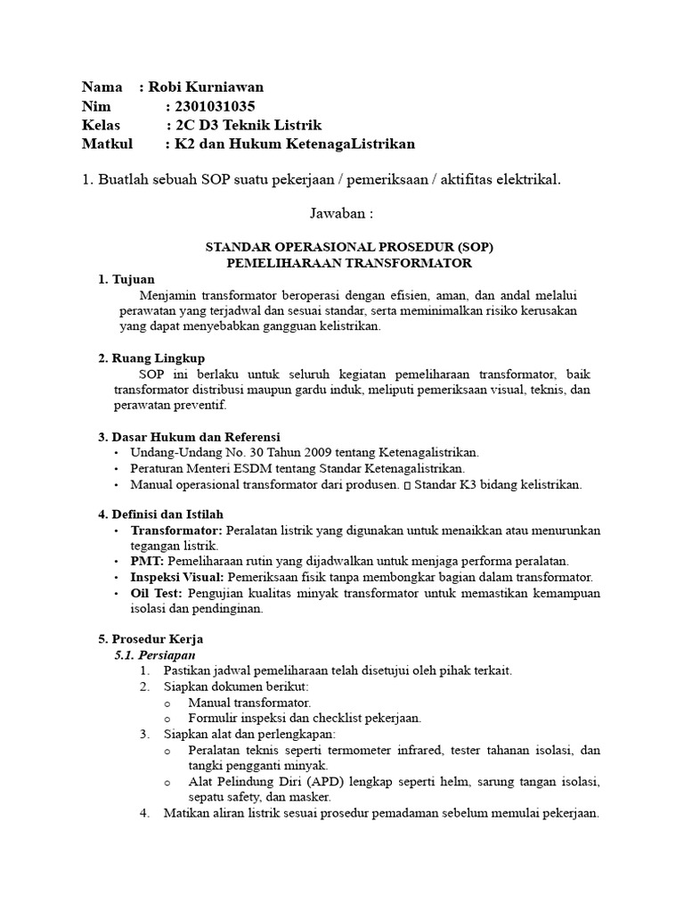 TUGAS K2HK - Robi Kurniawan | PDF