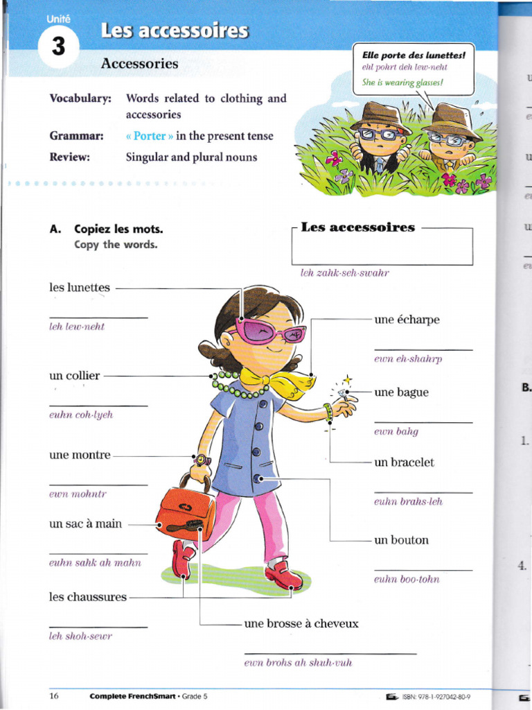 Vocabulaire des accessoires en français | PDF