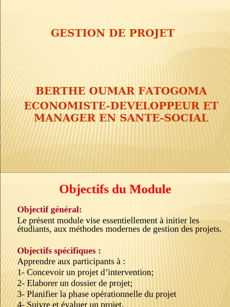 Introduction à la gestion de projet | PDF | Gestion de projet ...