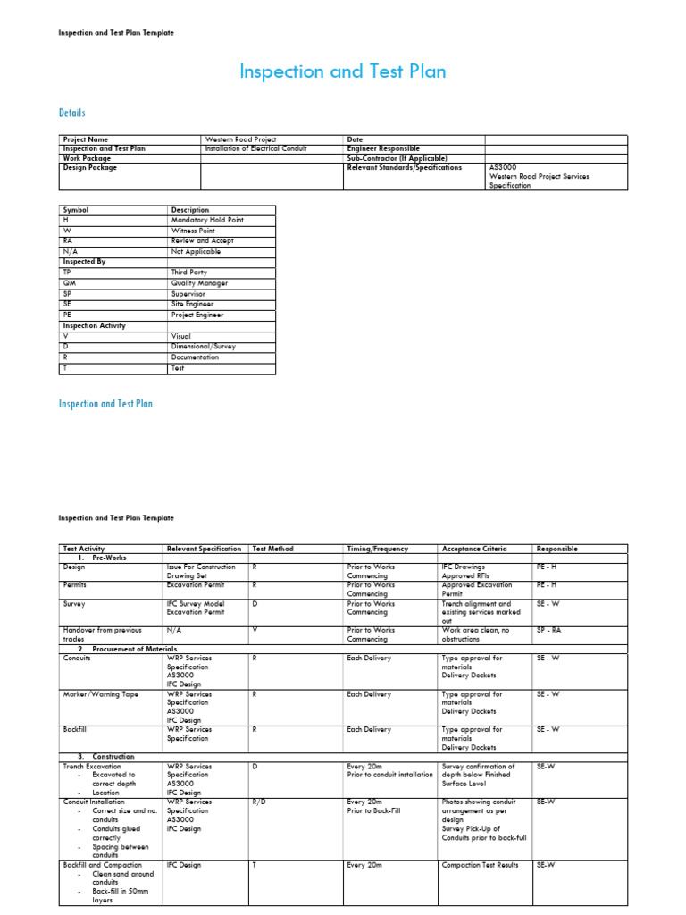 ITP Electrical | PDF | Specification (Technical Standard)