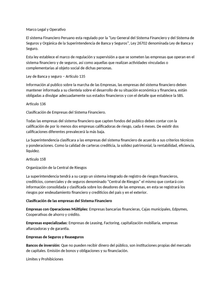 Resencion Video | PDF | Bancos | Sistema financiero