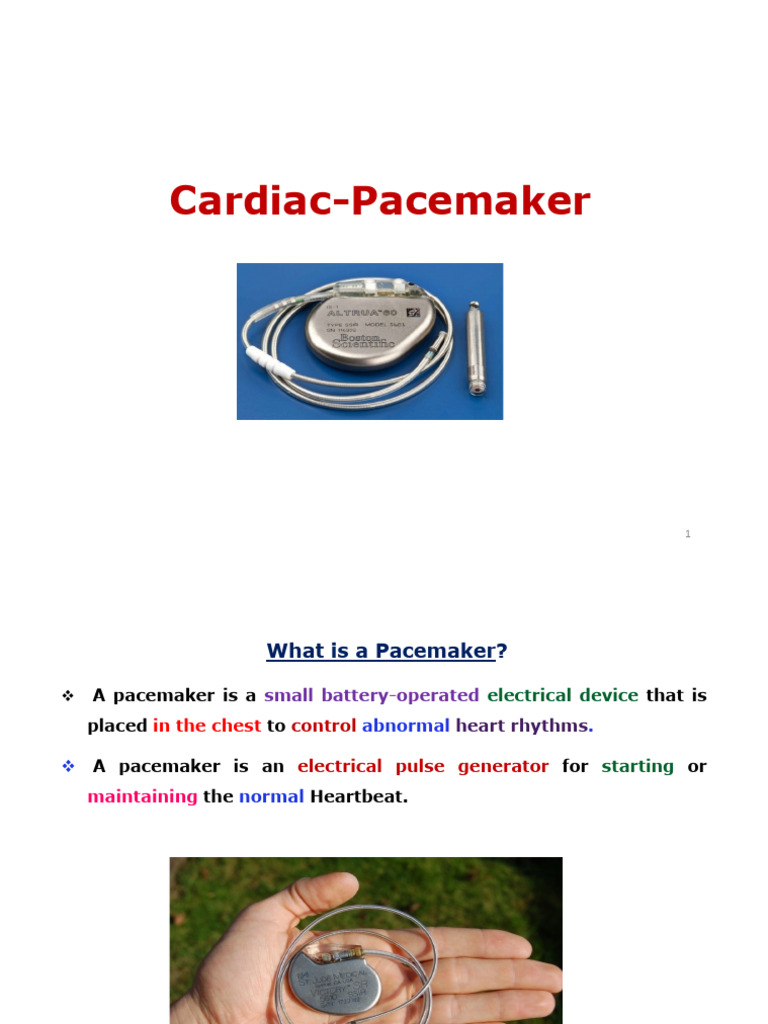 Cardiac Pacemaker 1727420313525 | PDF | Artificial Cardiac Pacemaker ...