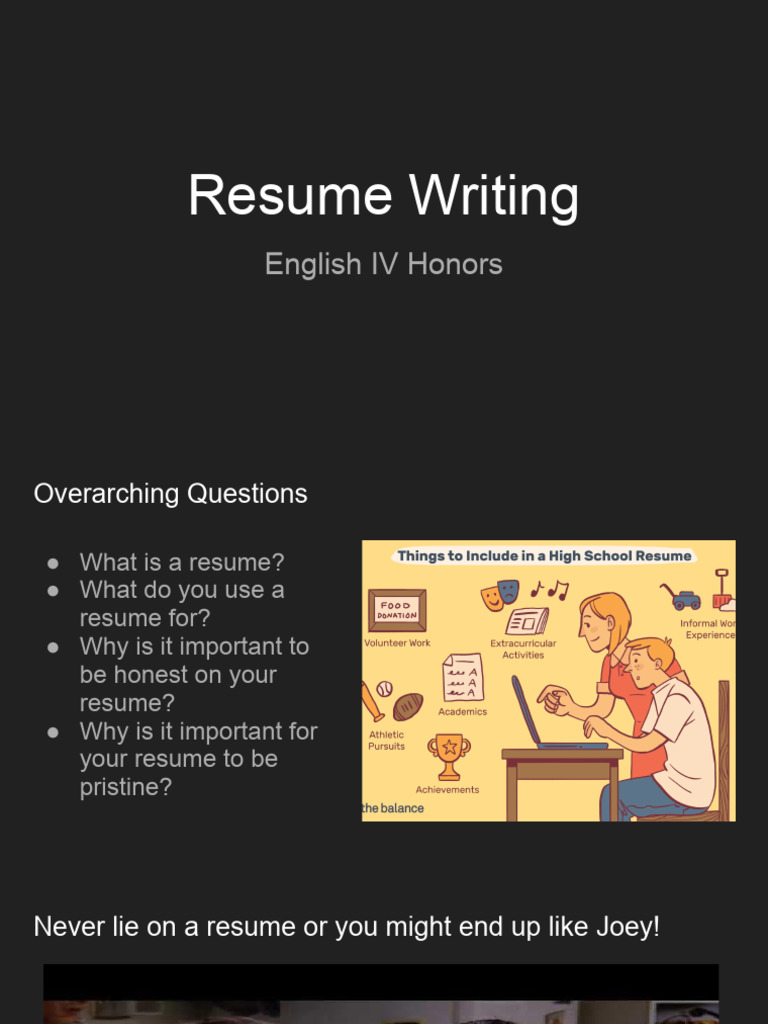 Resume Writing | PDF | Résumé | Grammatical Tense