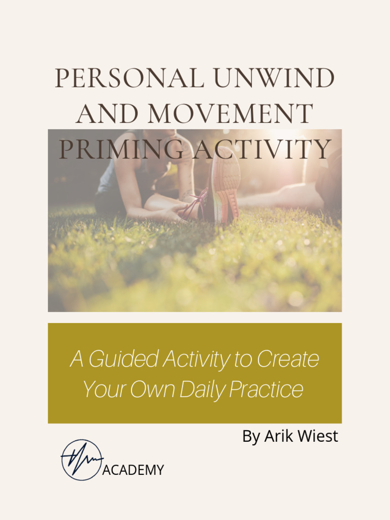 Movement Prime Activity Sheet-3 by Arik W. | PDF