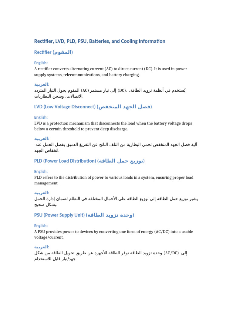 Rectifier LVD PLD Info | PDF