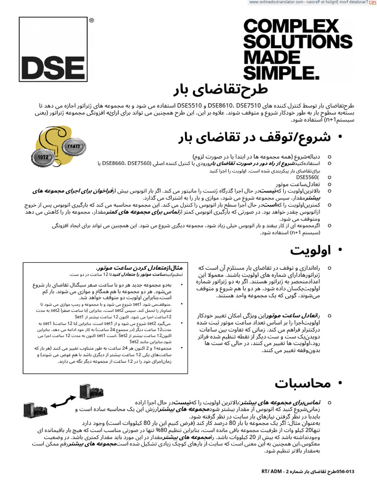 056-013 Load Demand Scheme - En.fa | PDF