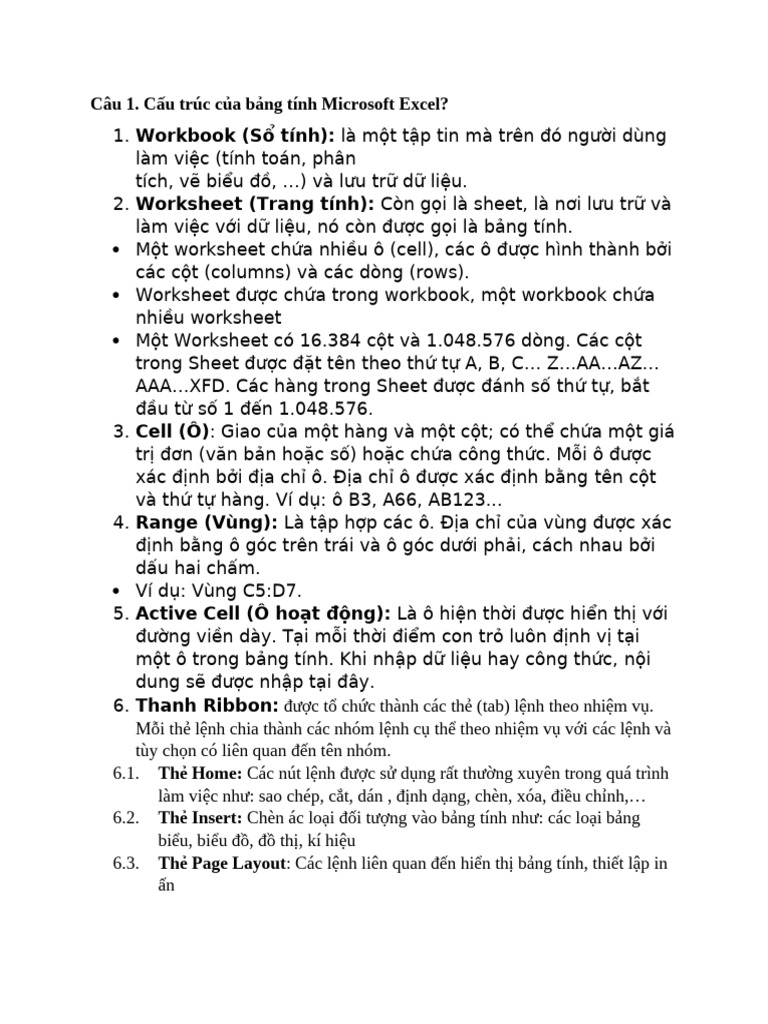 Lý thuyết BT Tin | PDF