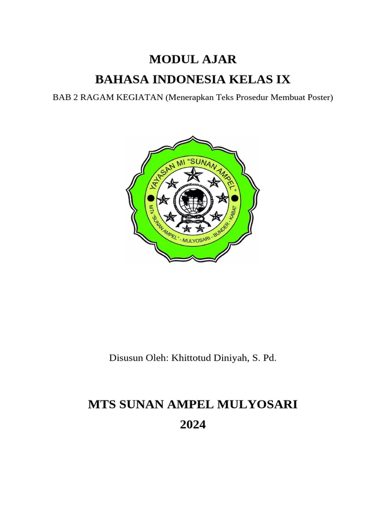 Modul Ajar 1 | PDF