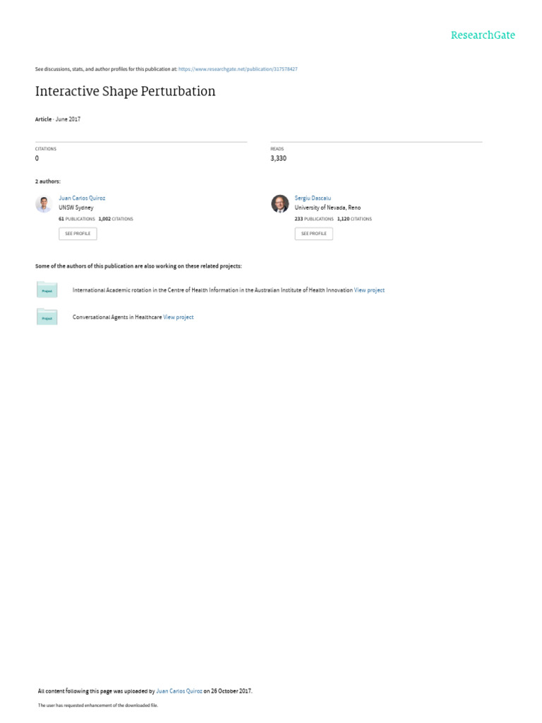 Interactive Shape Perturbation | PDF | Shader | Web Gl