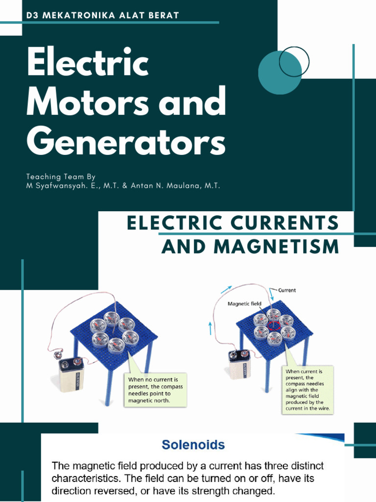 Electric Motors and Generators | PDF