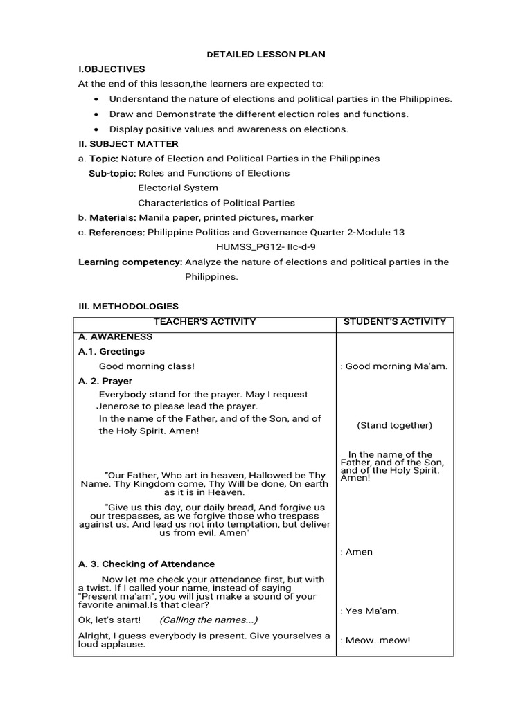 Detailed Lesson-Wps Office | PDF | Elections | Voting