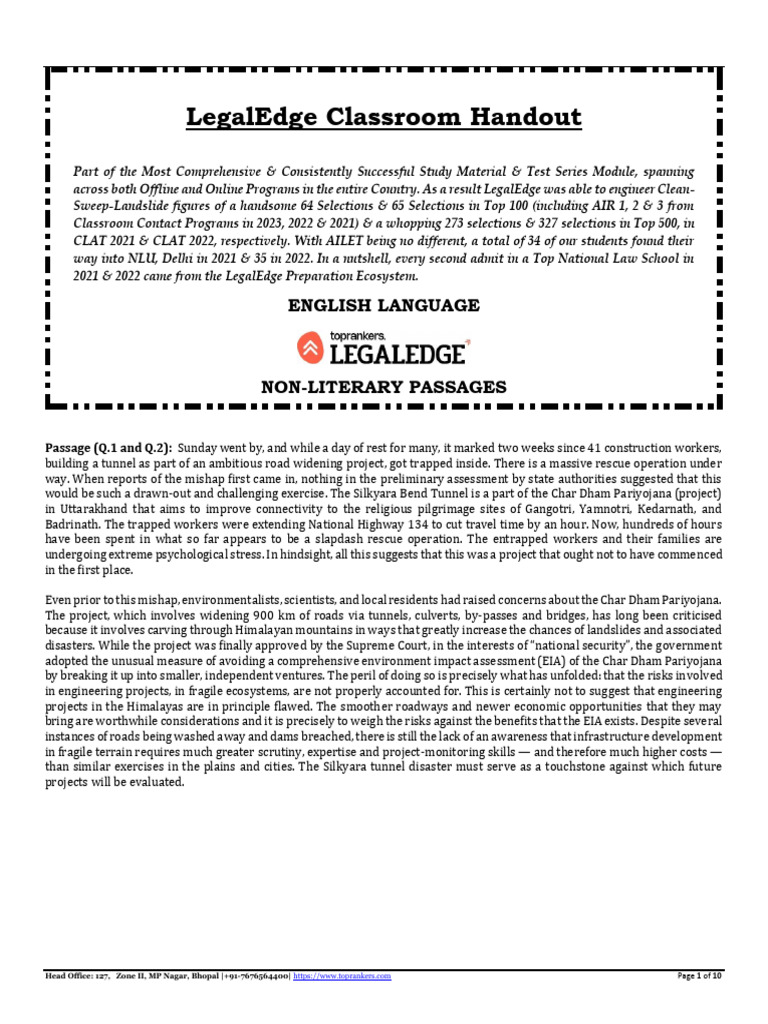 Non - Literary Passages Classroom Sheet-1 | PDF | Capital Punishment | Bharatiya Janata Party