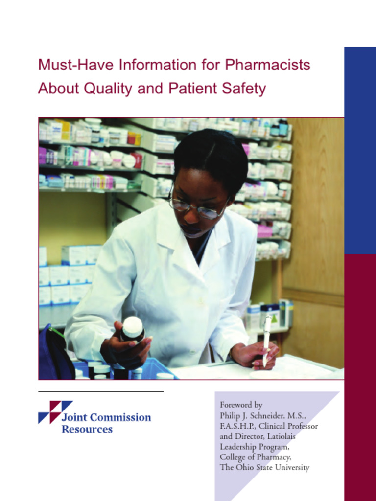 JCI_ Information for Pharmacists | PDF | Patient Safety | Pharmacist