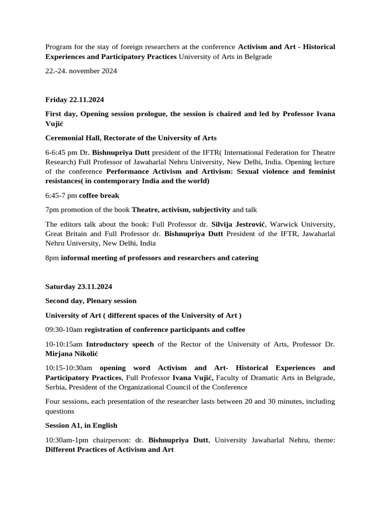 program engl | PDF | Serbia