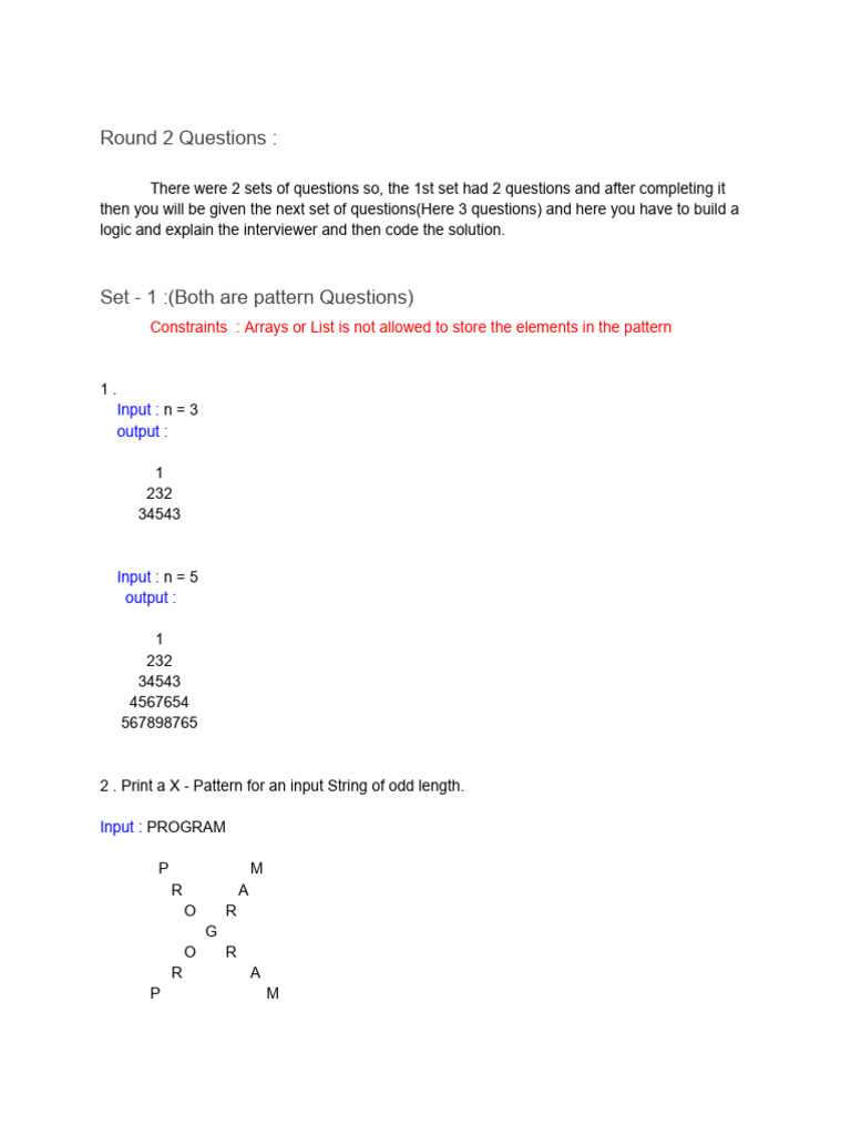 Zoho Interview Questions - 2024 Batch | PDF | Databases | String (Computer Science)