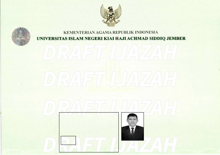 Draft Ijazah T20181295 | PDF