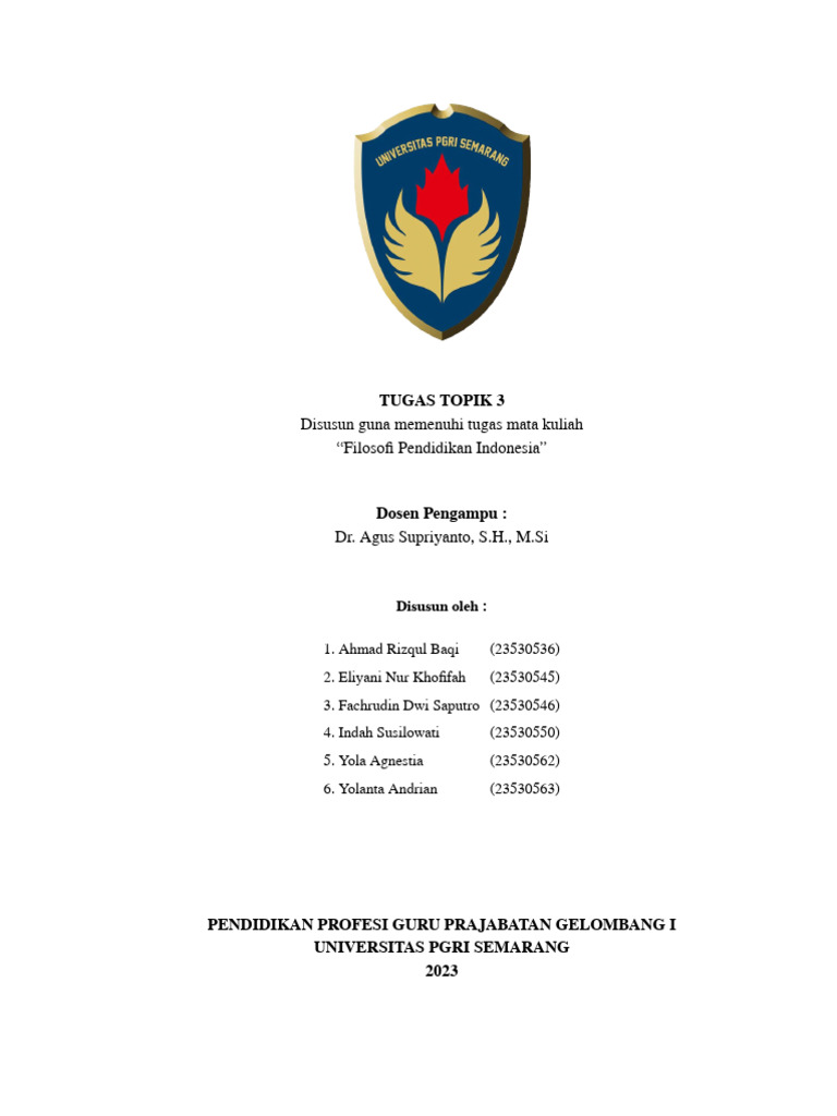 TOPIK 3 FILOSOFI PENDIDIKAN NASIONAL | PDF TOPIK 3 FILOSOFI PENDIDIKAN NASIONAL | PDF