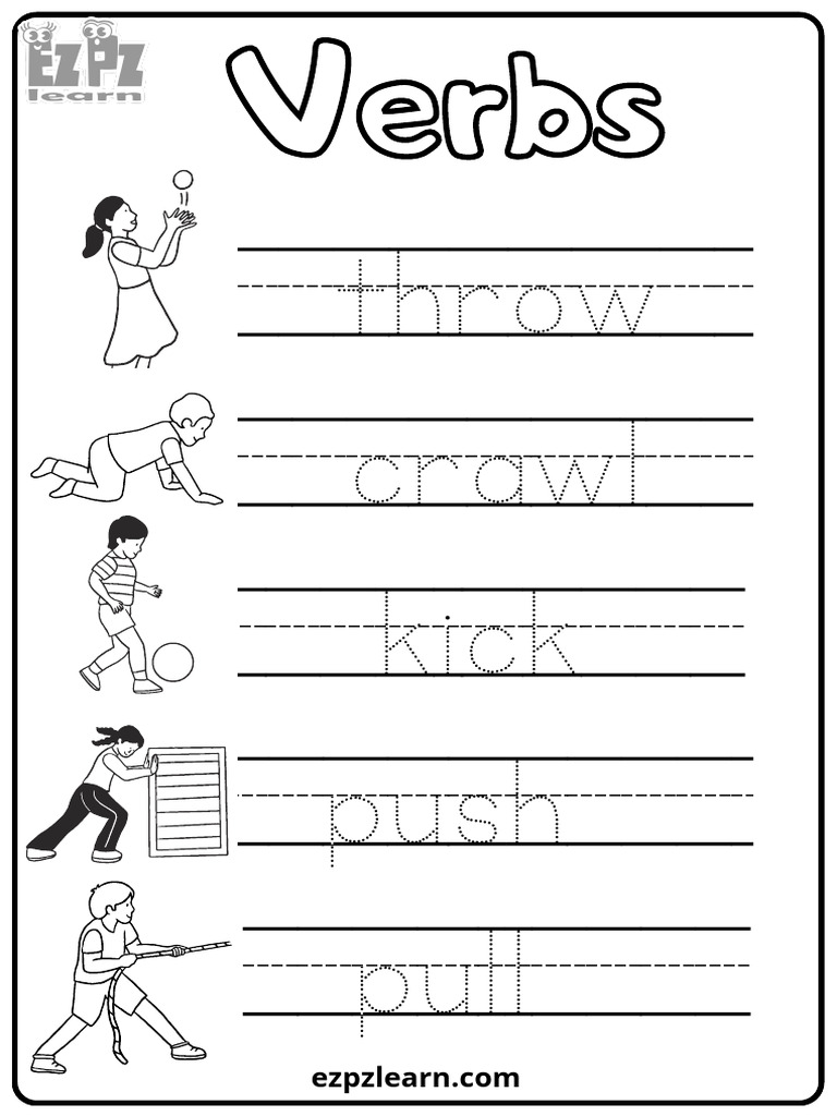 Verbs Tracing 1 | PDF