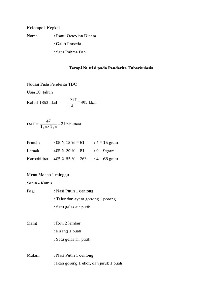 Terapi Nutrisi | PDF
