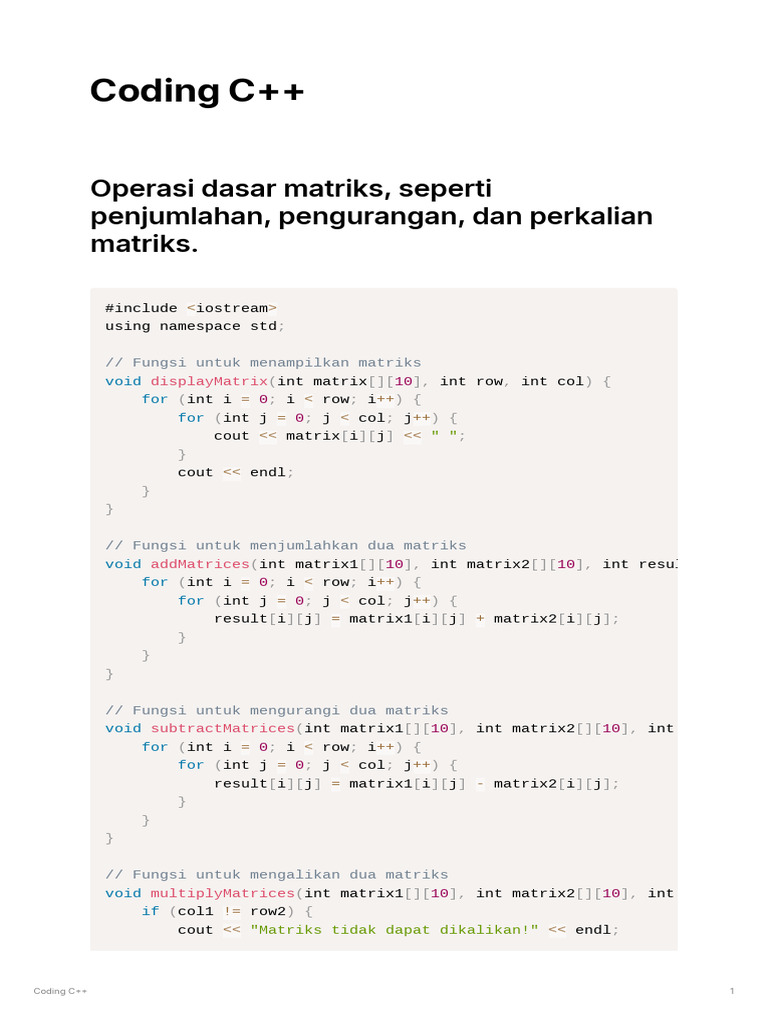 Latihan Coding C++ | PDF