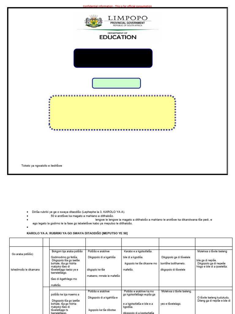 Sepedi HL P3 Memo 202409 | PDF
