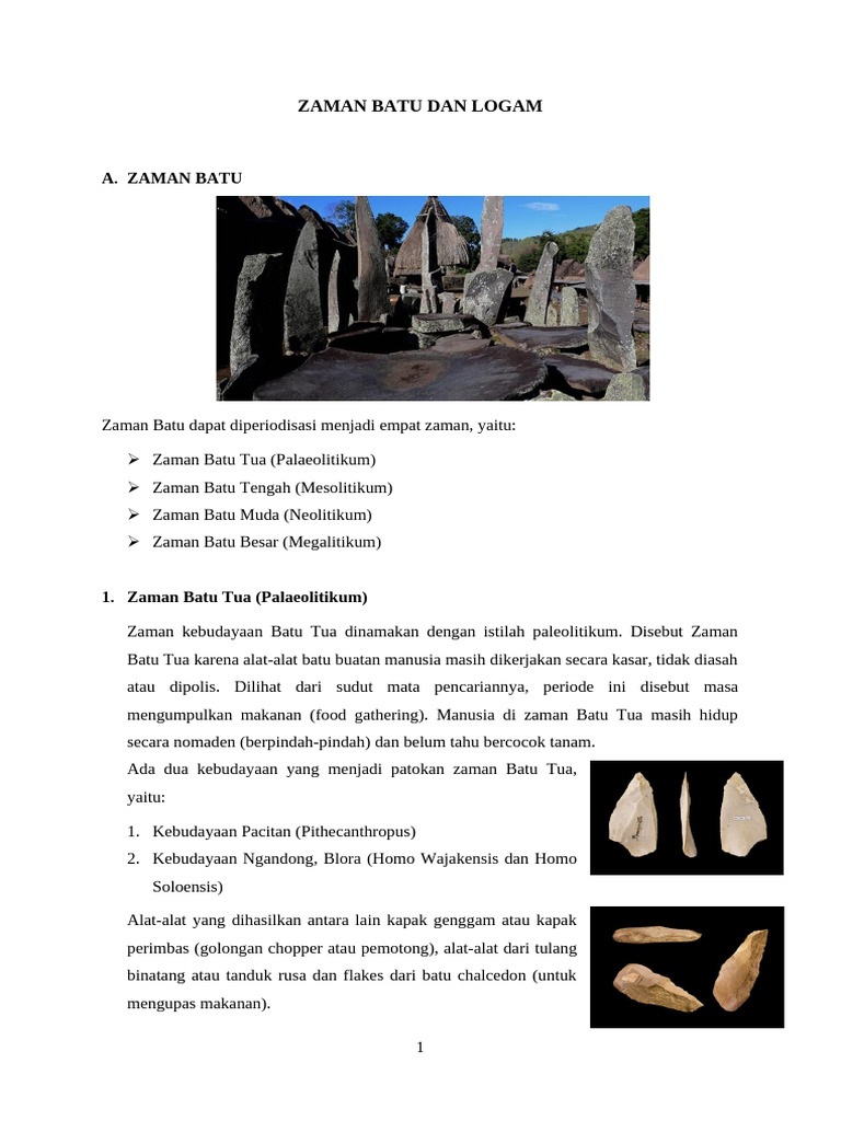 ZAMAN BATU DAN LOGAM | PDF