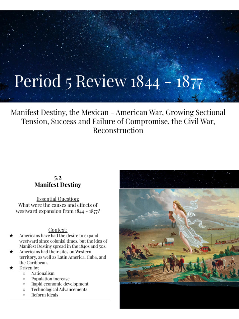 Manifest Destiny & Civil War Era | PDF | Abraham Lincoln | Whig Party ...