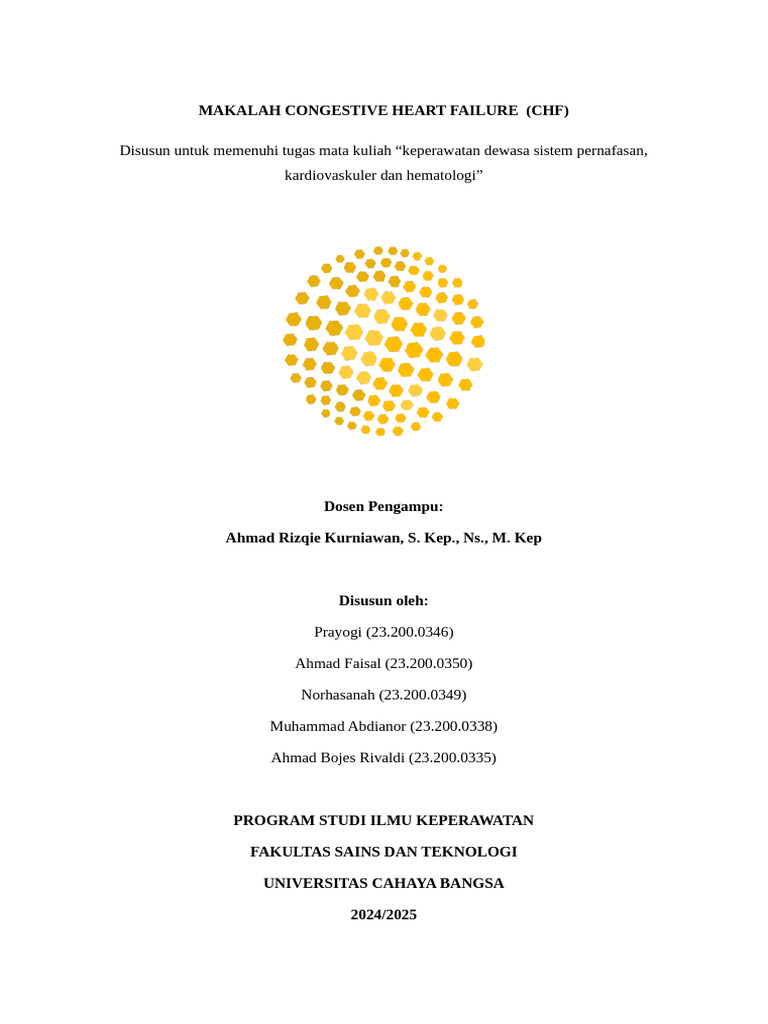 MAKALAH CONGESTIVE HEART FAILURE | PDF