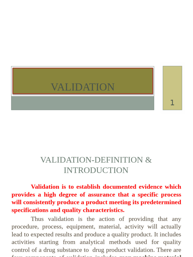 Comprehensive Guide to Validation Processes | PDF | Verification And Validation | Specification ...