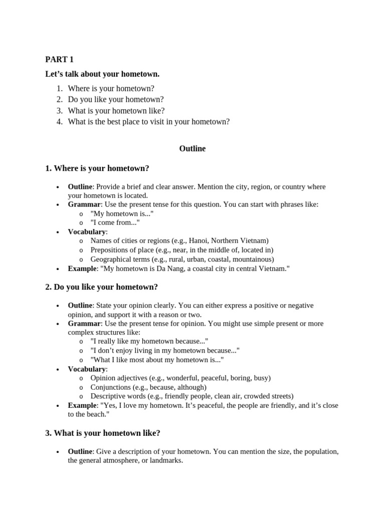 Speaking part 1_Topic 4 | PDF | Linguistic Typology | Linguistics