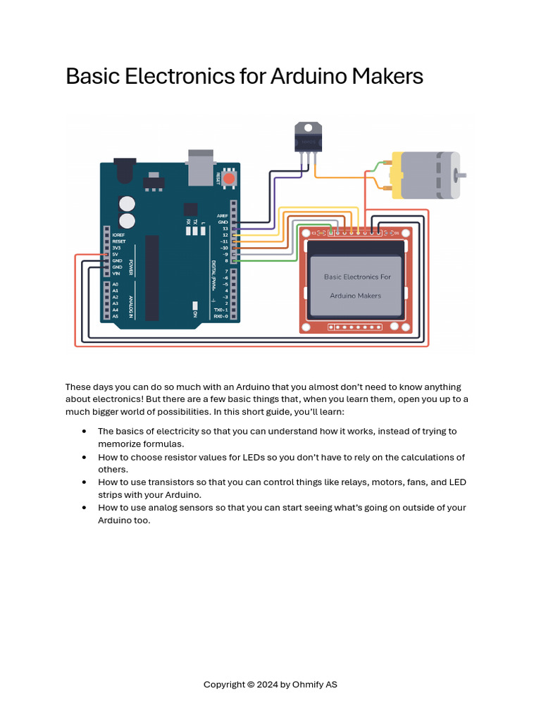 basic-electronics-for-arduino-makers | PDF | Transistor | Bipolar ...