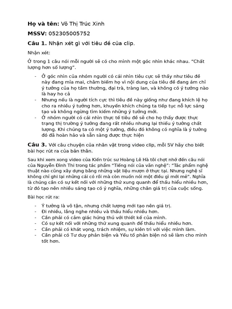 E- learning 2. Câu 1-3 | PDF