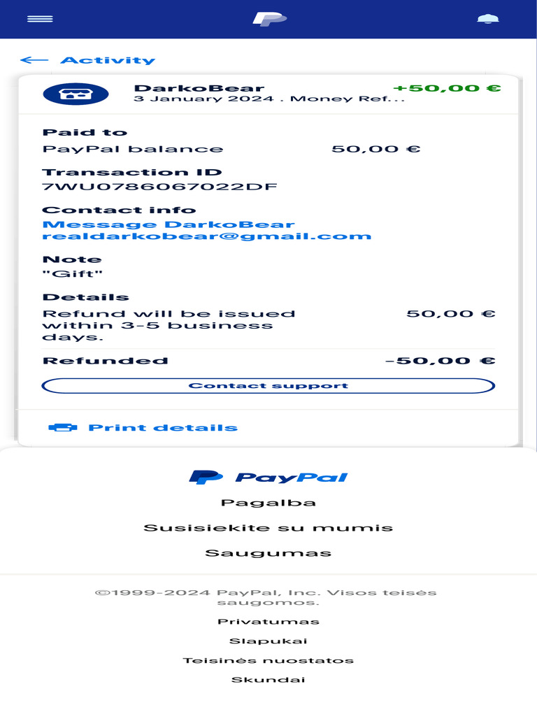 PayPal Transaction Details 2 | PDF