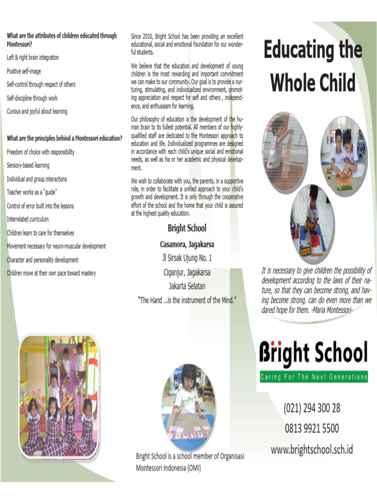 Bright School Child Development Program | PDF