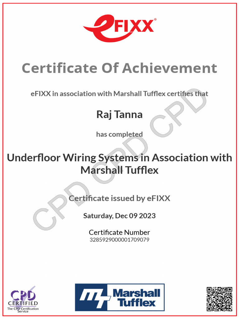 Underfloor Wiring Systems in Association with Marshall Tufflex | PDF